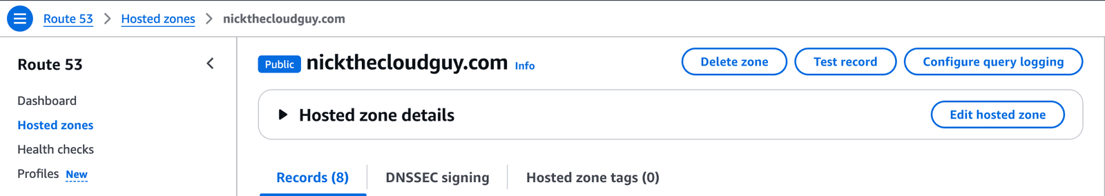 Static website - AWS CloudFront, S3, Route 53, and GitHub Actions - Nick Dalalelis - Cloud ...